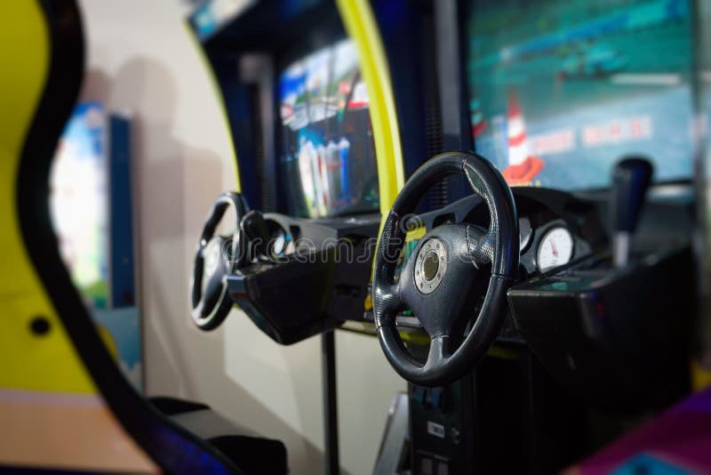 Racing simulator game. stock image. Image of simulation - 169213621