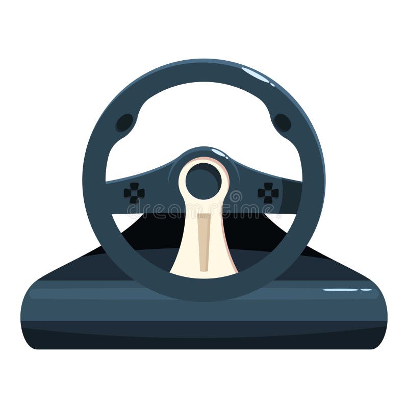 Racing Simulator Steering Wheel for Gaming Experience Stock Vector ...