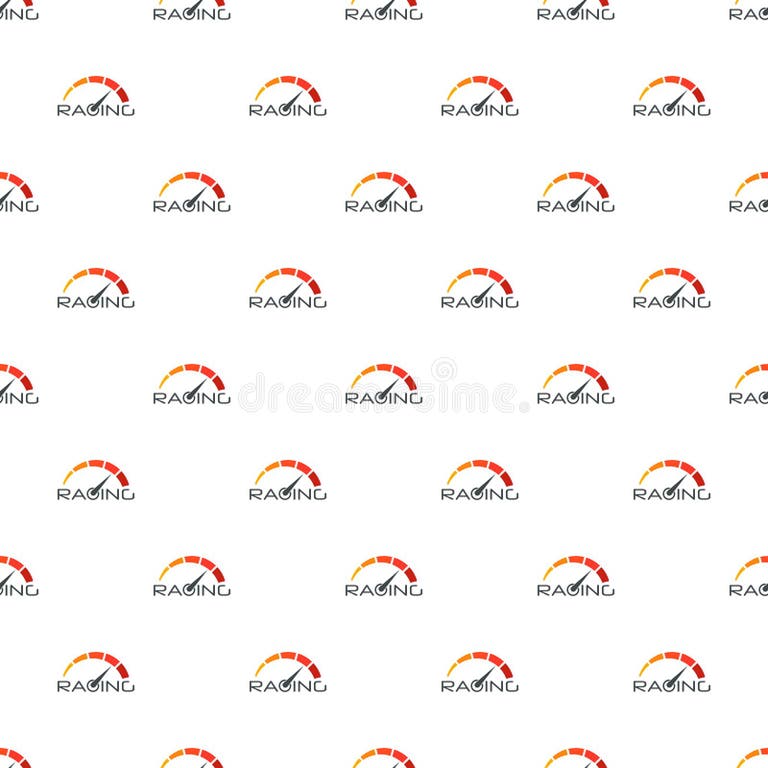 Racing Speedometer Pattern Seamless Vector Stock Vector - Illustration ...