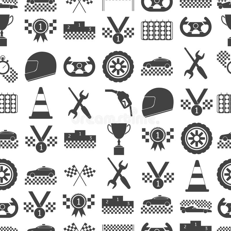 Racing Sport Background Pattern on a White. Vector Stock Vector ...