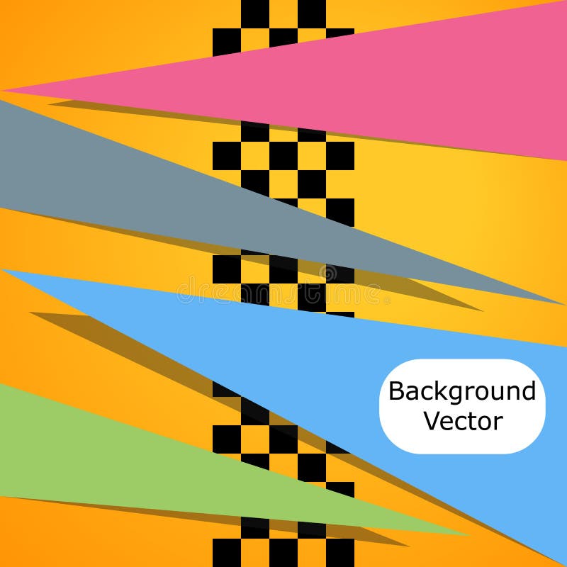 Racing Square Background. Vector Abstraction in Racing, Chess Style ...