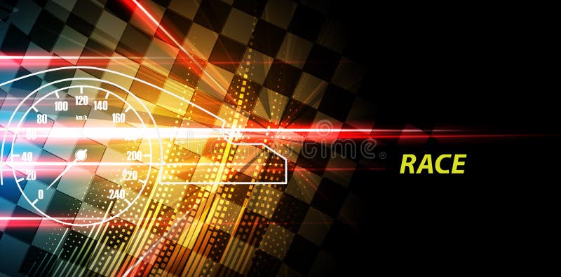 Racing Square Background, Vector Illustration Abstraction in Racing Car ...