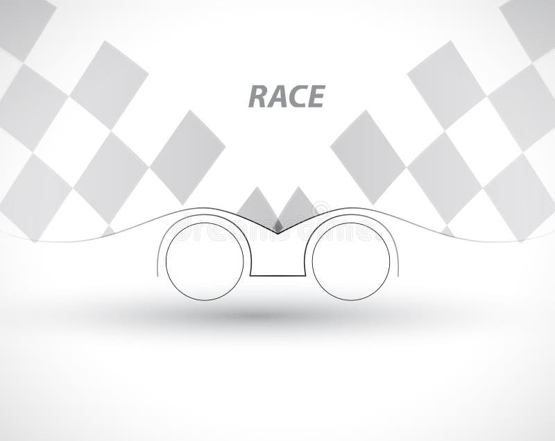 Racing Square Background, Vector Illustration Abstraction in Racing Car ...