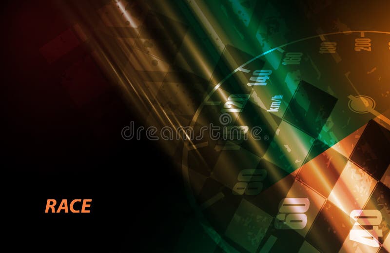 Racing Square Background, Vector Illustration Abstraction in Racing Car ...