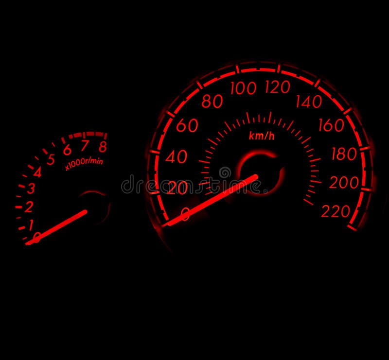Racing Style Car Speed Meter 1 Stock Image - Image of scale, engine ...