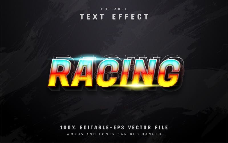 Racing Script Stock Illustrations – 216 Racing Script Stock ...