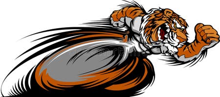Racing Tiger Mascot Graphic Image Stock Vector - Illustration of tigers ...