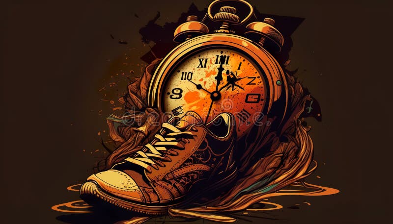 Racing with Time. People always Leave Everything for Later. Stock ...