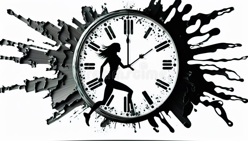 Racing with Time. People always Leave Everything for Later. Stock ...