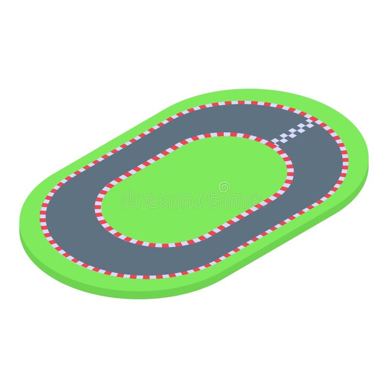 Racing Track Icon Isometric Vector. Race Team Stock Vector ...