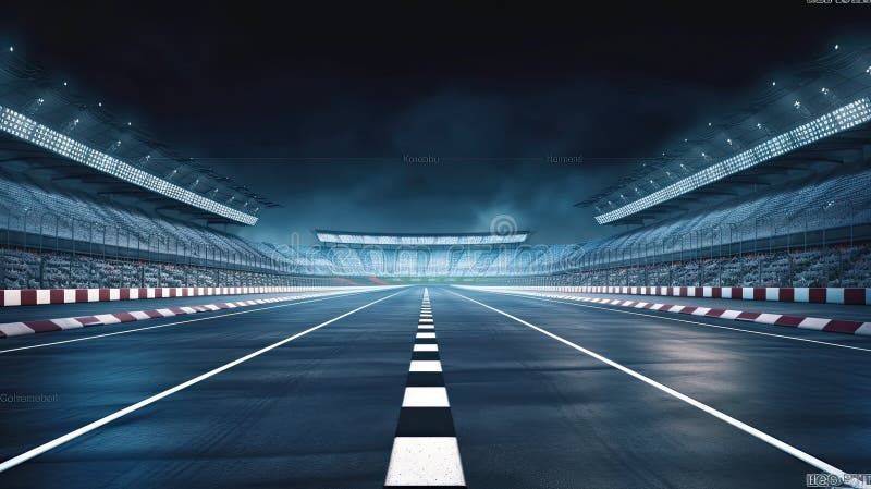 Racing track stock illustration. Illustration of blur - 277448888