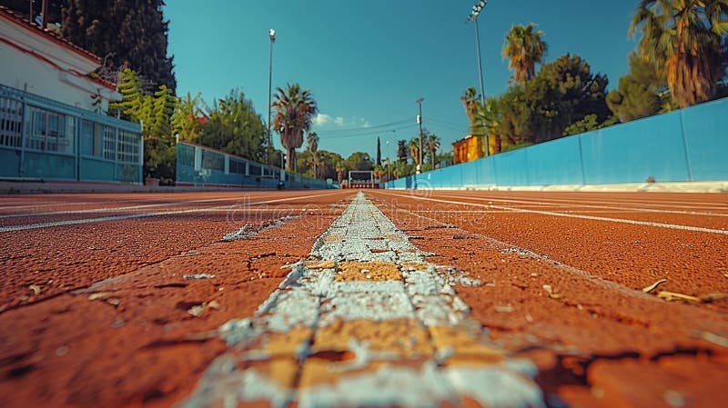 Racing Track Perspective Path To Competition Stock Illustration ...