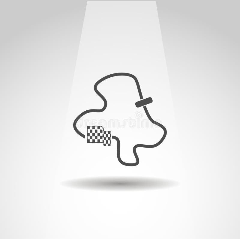 Racing Track Icon, Simple Speedway Icon Stock Vector - Illustration of ...