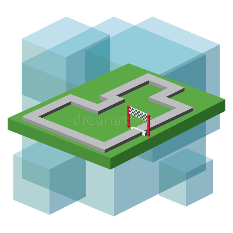 Racing Track. Vector Illustration Decorative Design Stock Vector ...