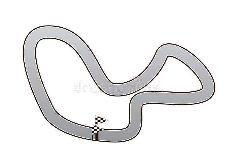 Racing Track. Vector Illustration Decorative Design Stock Vector ...