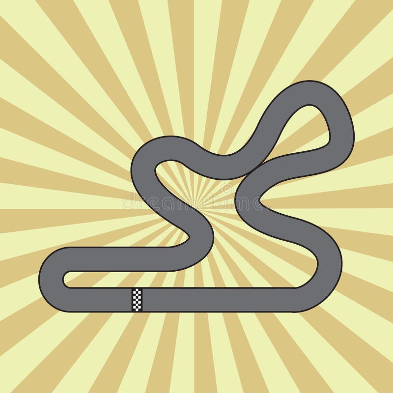 Racing Track. Vector Illustration Decorative Design Stock Vector ...