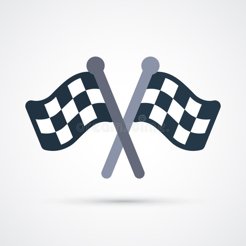 Colored Racing Flags Icon. Vector Eps 10 Stock Illustration ...