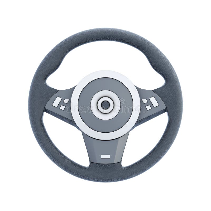 Racing Wheel Isolated on White Background. 3d Render Image Stock ...