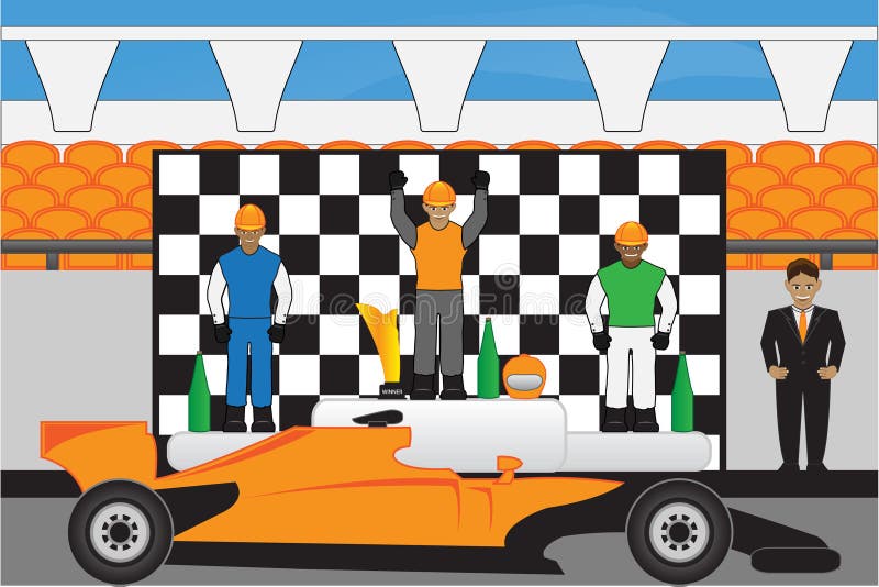 Racing stock vector. Illustration of chequered, driving - 92447854