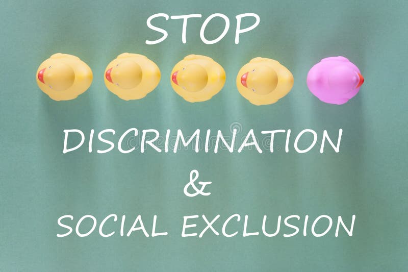 Racism, Discrimination and Social Exclusion Concept Stock Image - Image ...