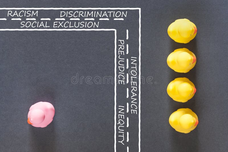 Racism, Discrimination and Social Exclusion Concept Stock Photo - Image ...
