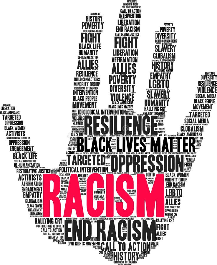 Racism Word Cloud editorial stock photo. Illustration of culture ...
