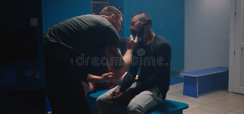 Racist Bullying in Locker Room Stock Image - Image of racism ...