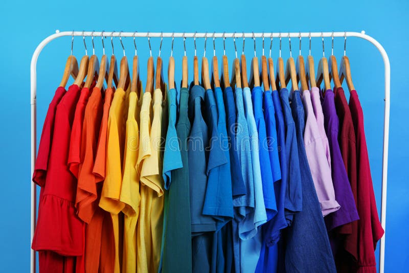 480 Rack Rainbow Clothes Color Background Stock Photos - Free & Royalty ...