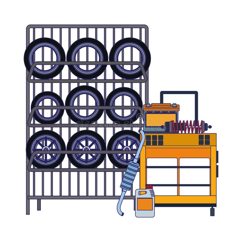 Tyre Rack Stock Illustrations – 151 Tyre Rack Stock Illustrations ...