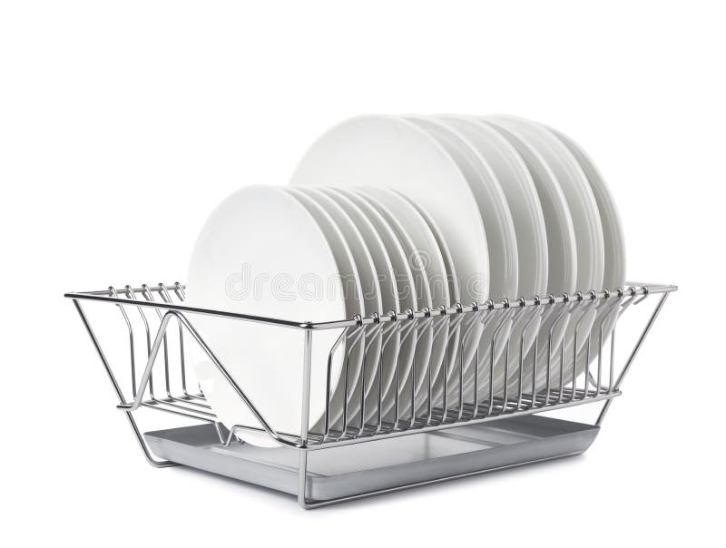 Rack with Clean Clothes on Hangers after Dry-cleaning Stock Photo ...