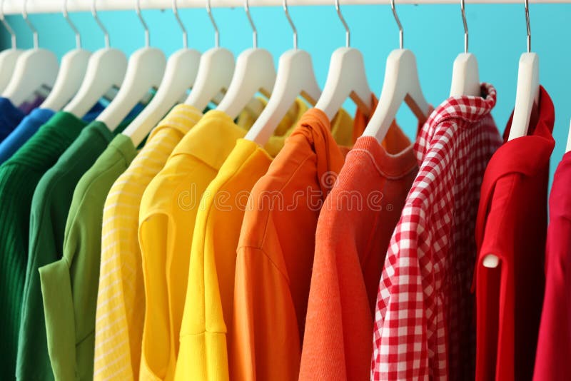 480 Rack Rainbow Clothes Color Background Stock Photos - Free & Royalty ...
