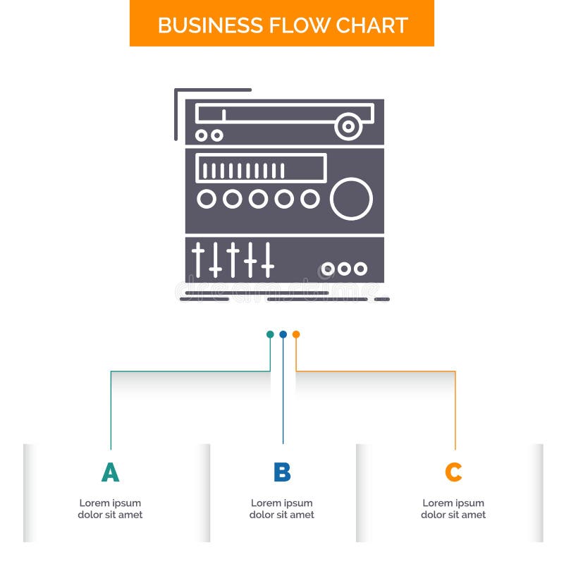 Rack, Component, Module, Sound, Studio Business Flow Chart Design with ...