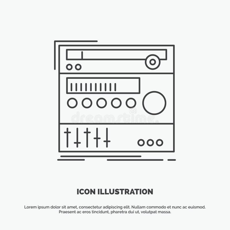 Rack, Component, Module, Sound, Studio Icon. Line Vector Gray Symbol for UI and UX, Website or ...