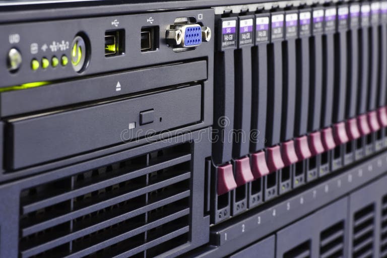 Rack of computer stock photo. Image of array, enterprise - 13301500
