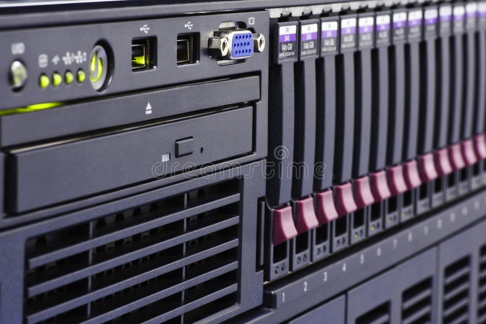 Rack of computer stock photo. Image of array, enterprise - 13301500