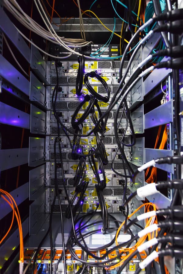 Rack in the data center stock image. Image of communications - 43025529