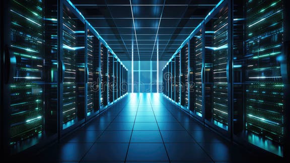 Rack data centre stock illustration. Illustration of optimization ...