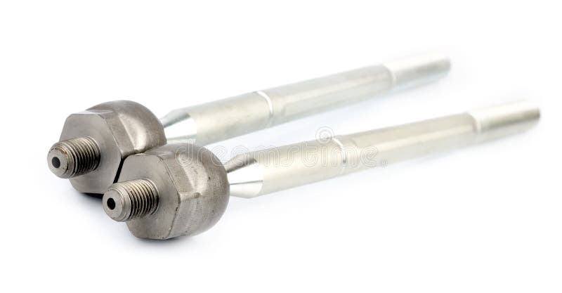 Rack end shaft isolated stock photo. Image of ball, steel - 28995350