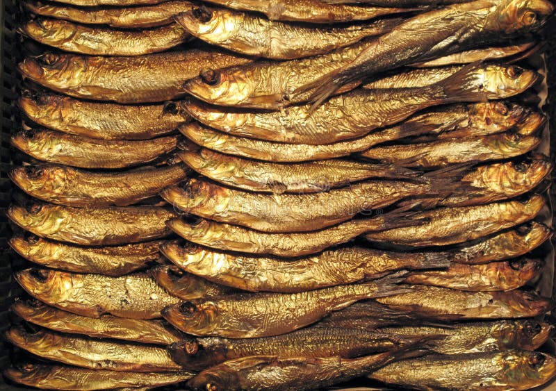 A Rack of Fresh Smoked Fish. Stock Image - Image of flavor, mackerel ...