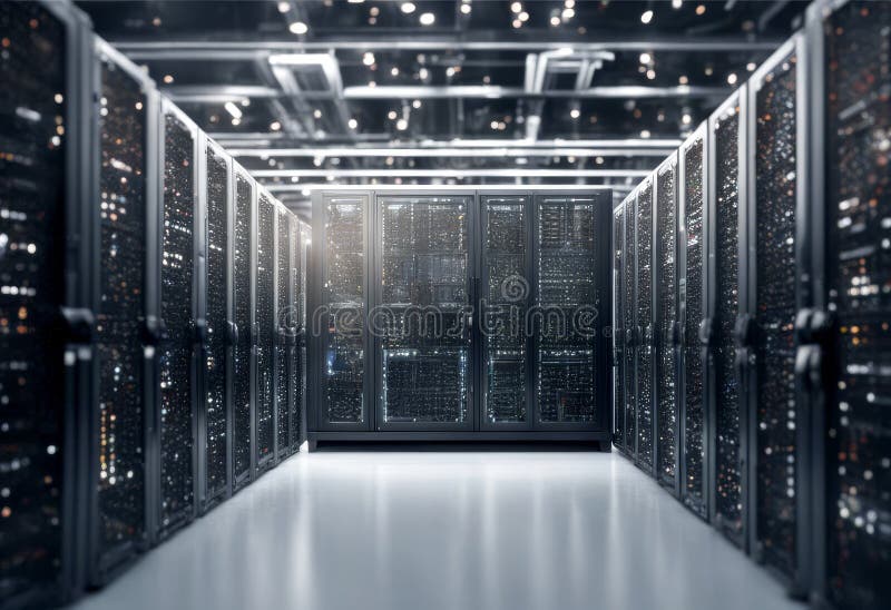 Rack Generated Background Server White Olated Ai Isolated Connection ...