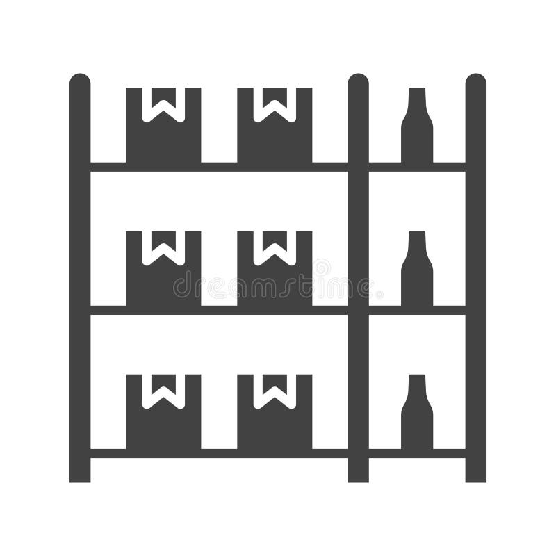 Rack icon vector image. stock vector. Illustration of cabinet - 280334797