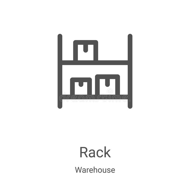 Warehouse Rack Full Of Cardboard Boxes. 3d Rendering Stock Illustration ...