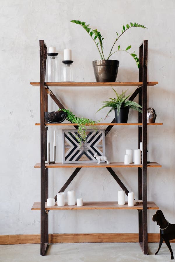 Rack Interior of Loft. Minimalist Design Stock Image - Image of office ...