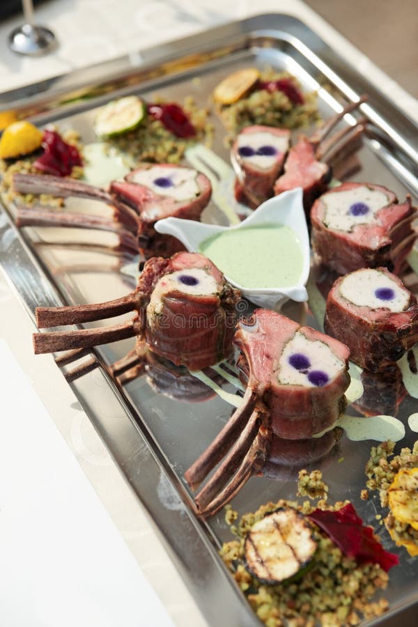 Rack of lamb stock photo. Image of plate, pepper, cuisine - 25127354