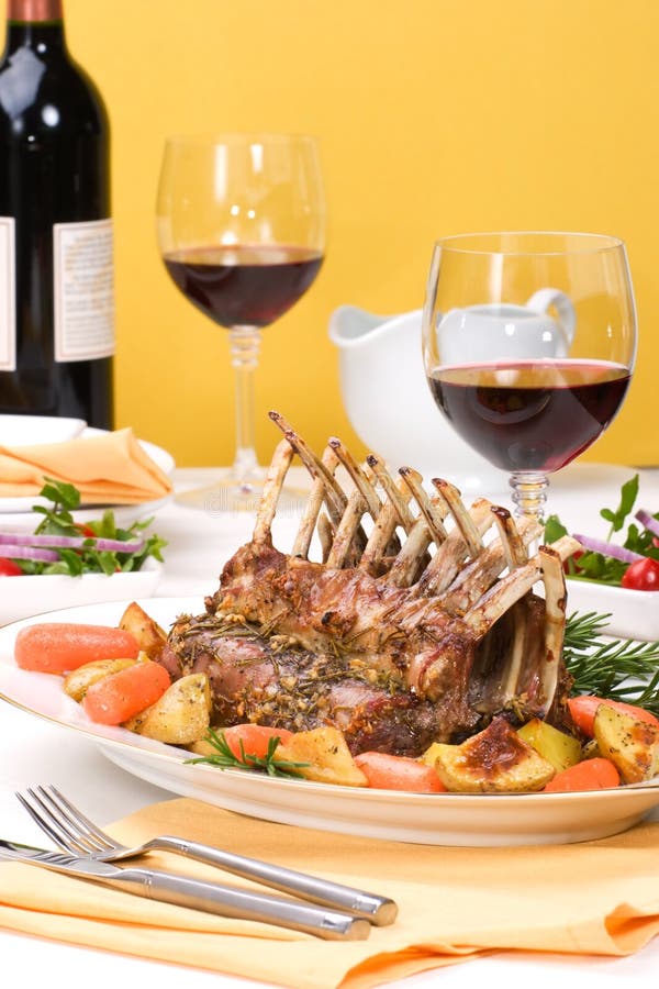 Rack of Lamb stock image. Image of roasted, hungry, juicy - 9905819