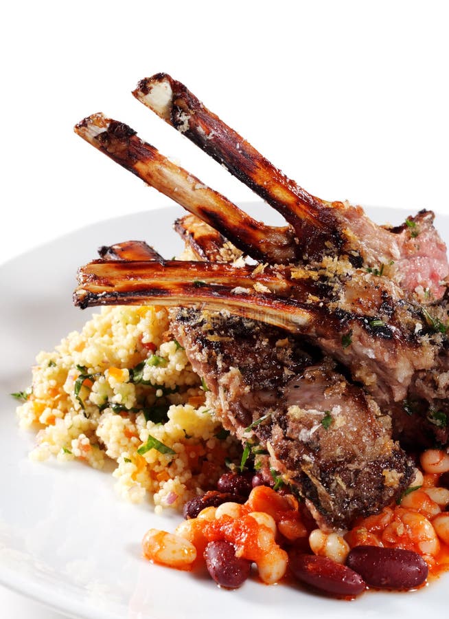 Rack of Lamb stock image. Image of rice, angle, enjoyment - 6975257