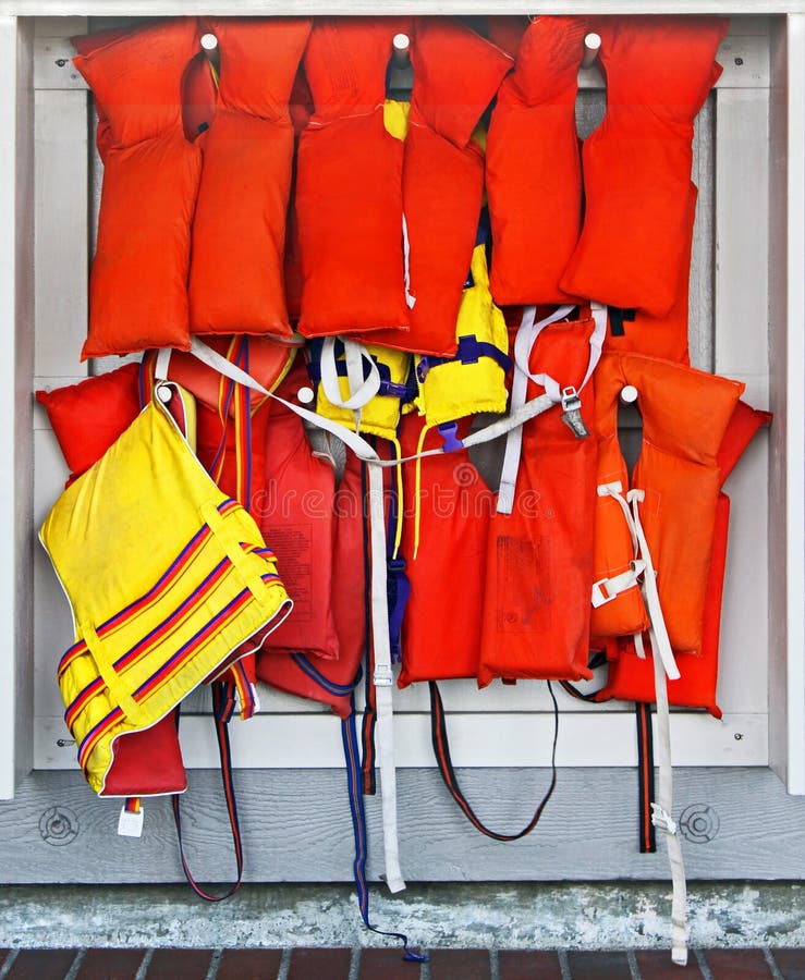 Life vests stock image. Image of lifesaving, safe, jacket - 1587705