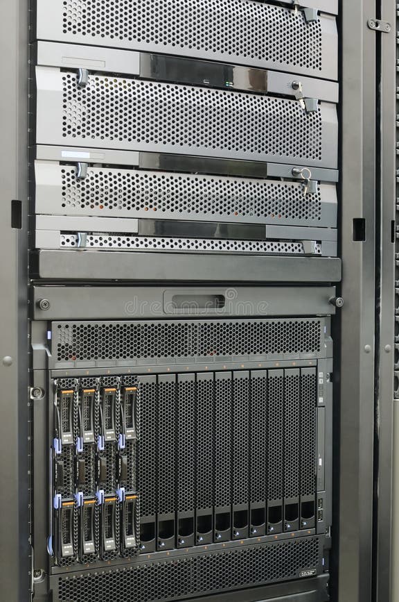 Rack mounted blade servers stock image. Image of hard - 18835921