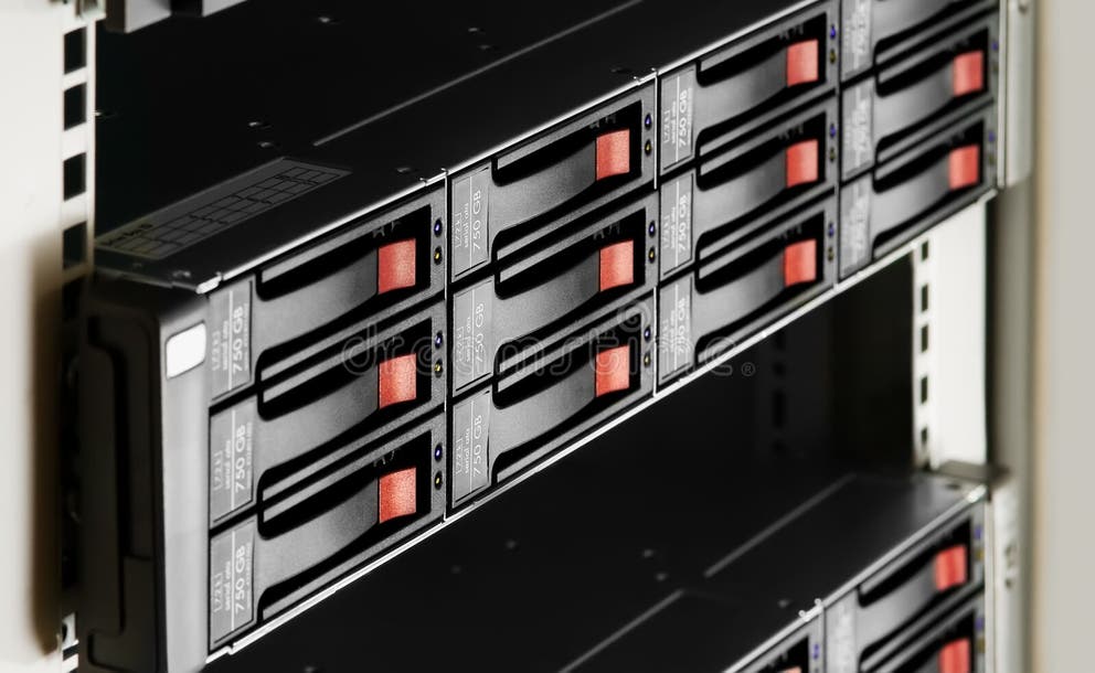 Rack-mounted disk array stock photo. Image of apple, black - 4827390