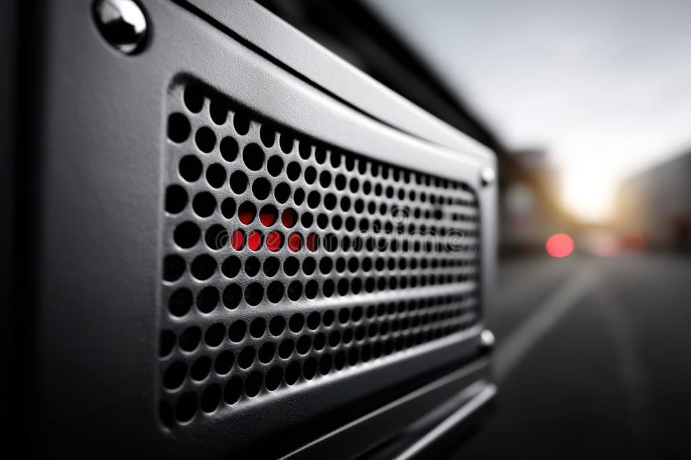 Rack-mounted Server with Illuminated Interface in a Data Center at ...